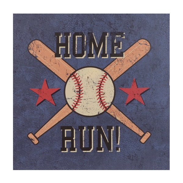 Baseball Home Run Canvas Art Print | Kirklands
