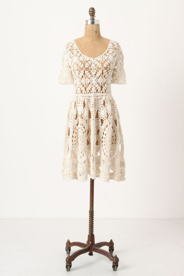 Hand-Crocheted Mini Dress | Anthropologie