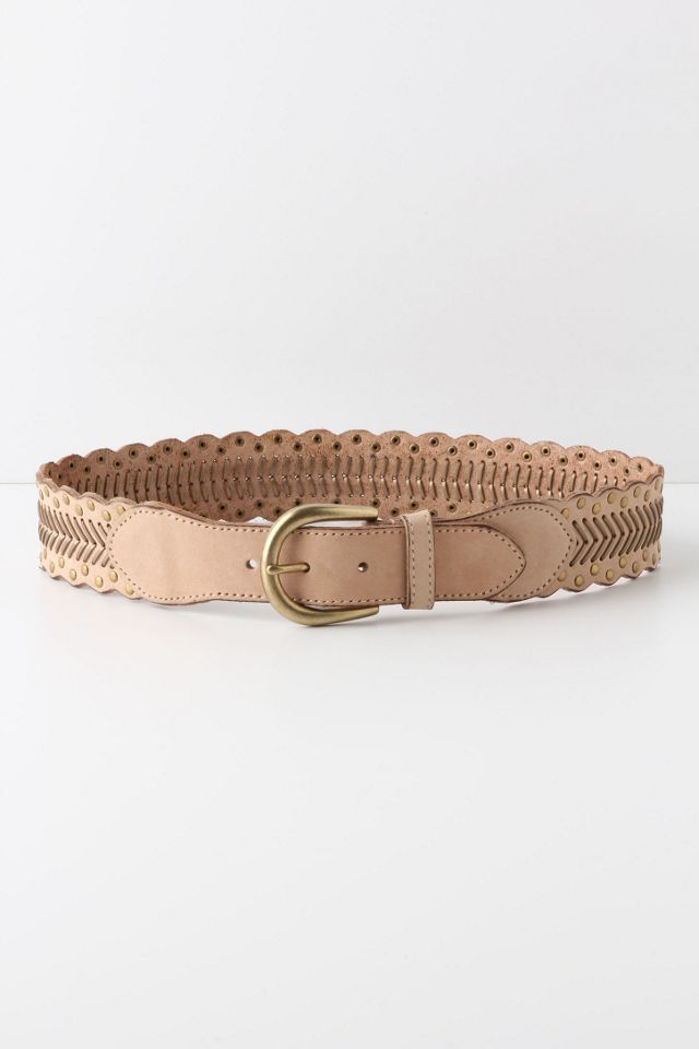 Scallops & Studs Belt | Anthropologie