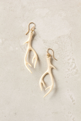 Crowned Stag Earrings | Anthropologie
