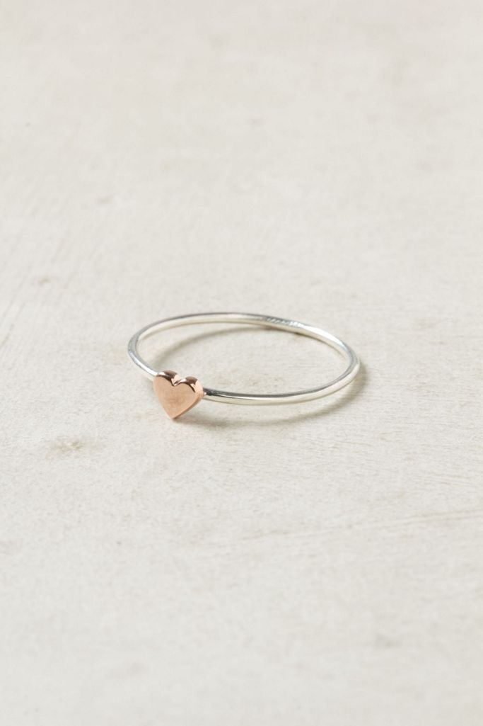 Wee Heart Ring, Rose Gold | Anthropologie