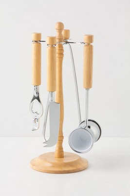Beechwood Bar Tool Set | Anthropologie
