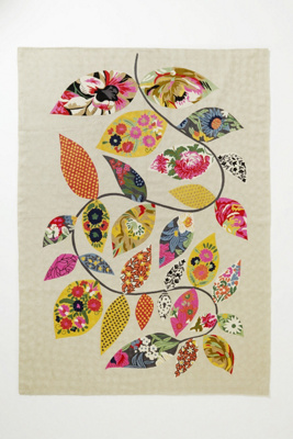 Embroidered Herati Vine Rug | Anthropologie