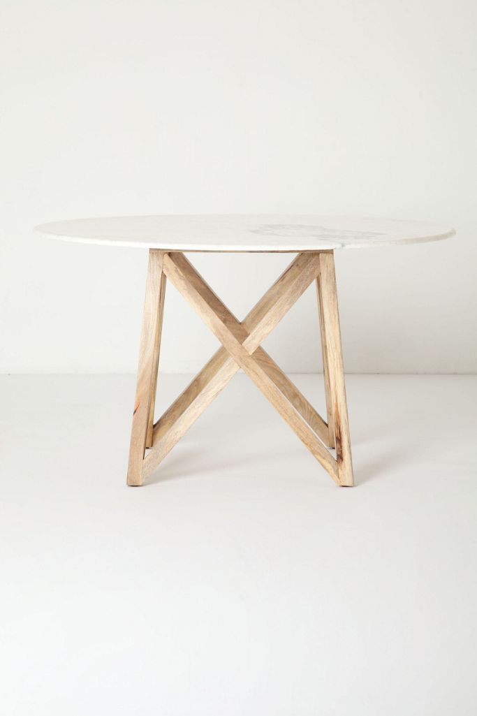 Marble Flyspeck Round Table | Anthropologie