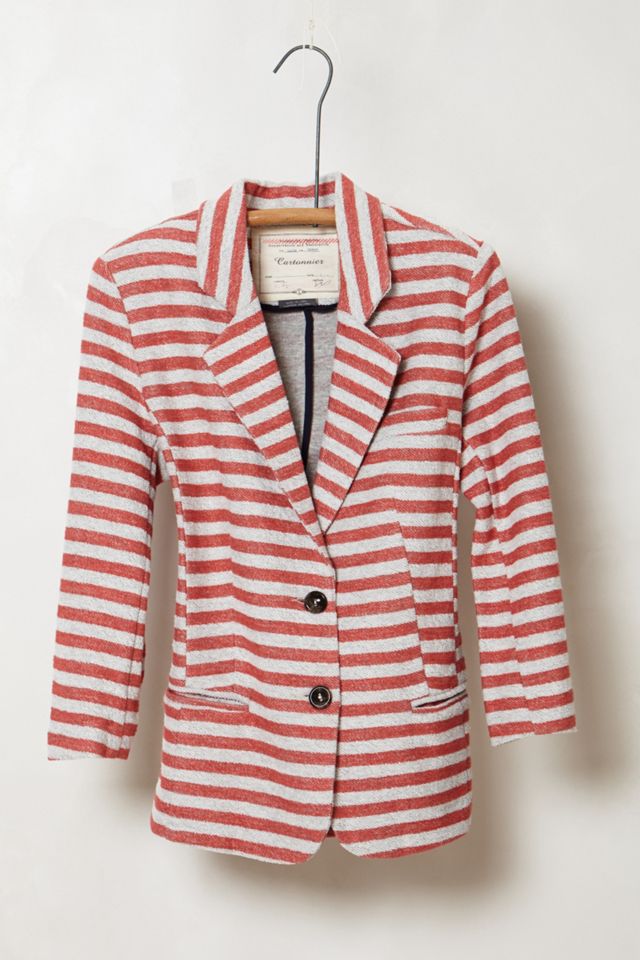 Striped Terry Blazer | Anthropologie