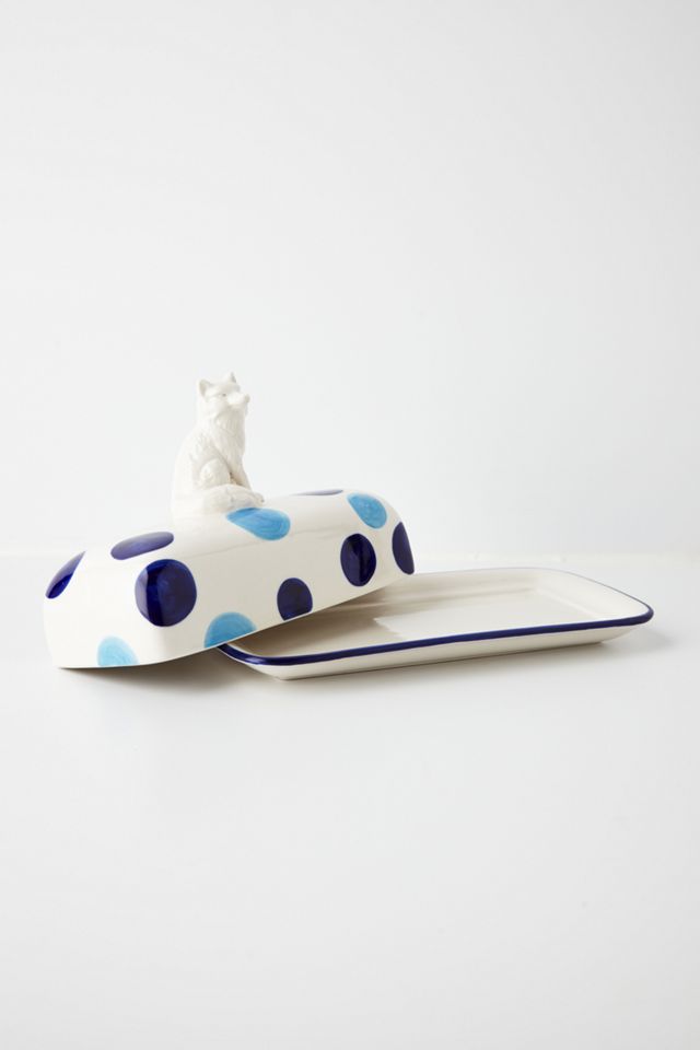 Dotty Fox Butter Dish | Anthropologie