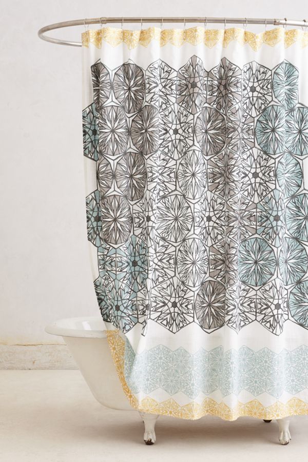 Kaleidoscope Patch Shower Curtain | Anthropologie