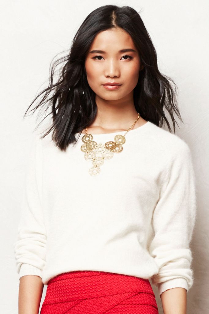 Fuzzy Angora Pullover | Anthropologie