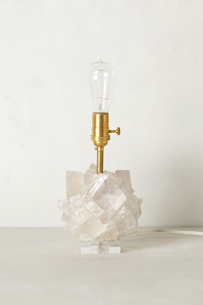 Calcite Crystal Lamp Base | Anthropologie