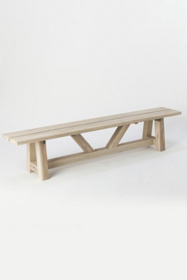 Braced Teak Bench, 7 Foot | Anthropologie