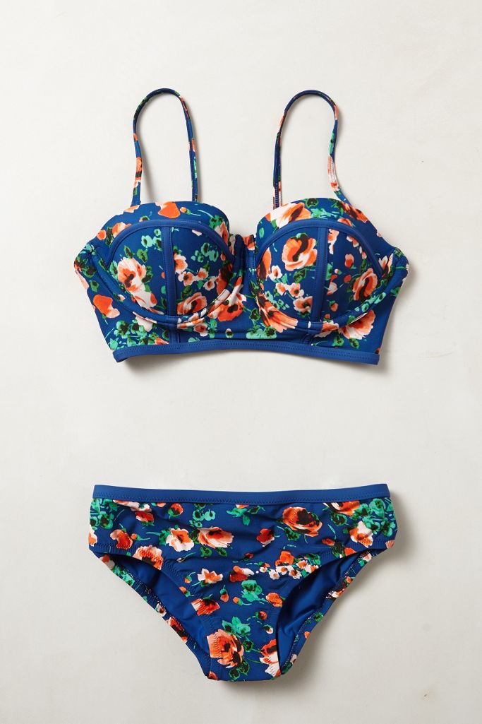 Mix & Match Long-Line Bikini Top | Anthropologie