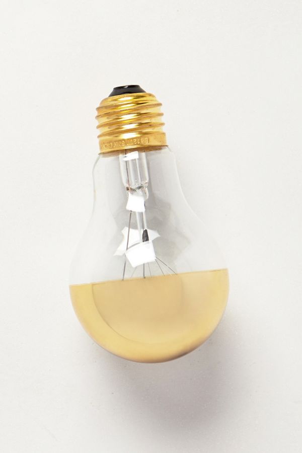 Half Gold Light Bulb | Anthropologie
