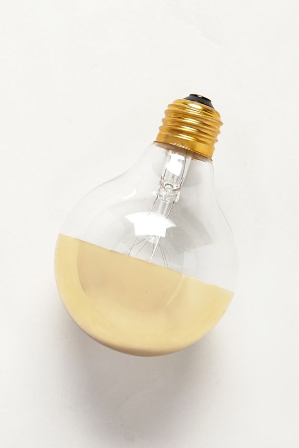 Half Gold Light Bulb | Anthropologie