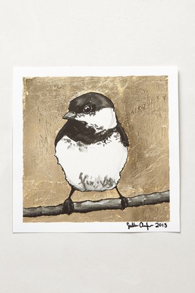 Gilded Bird Print | Anthropologie