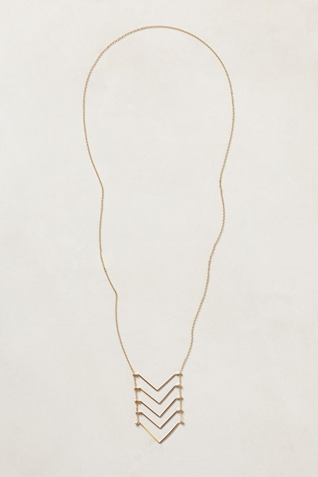 Chevron Ladder Necklace | Anthropologie