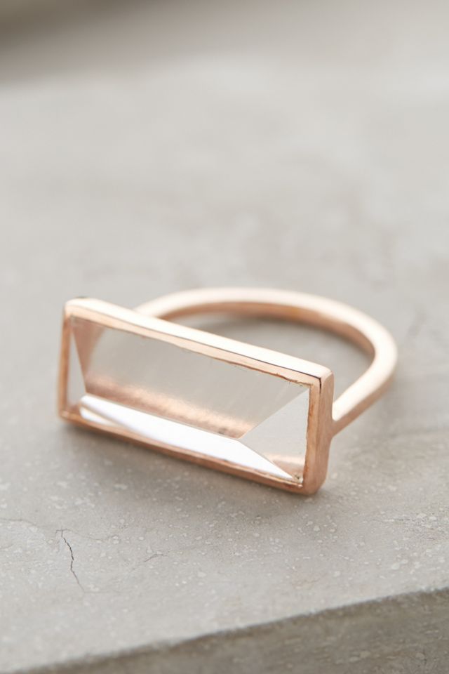 Quartz Rectangle Ring | Anthropologie