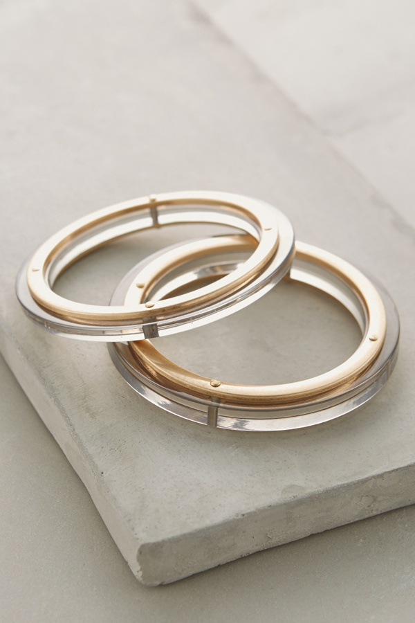 Lucite Bangles | Anthropologie