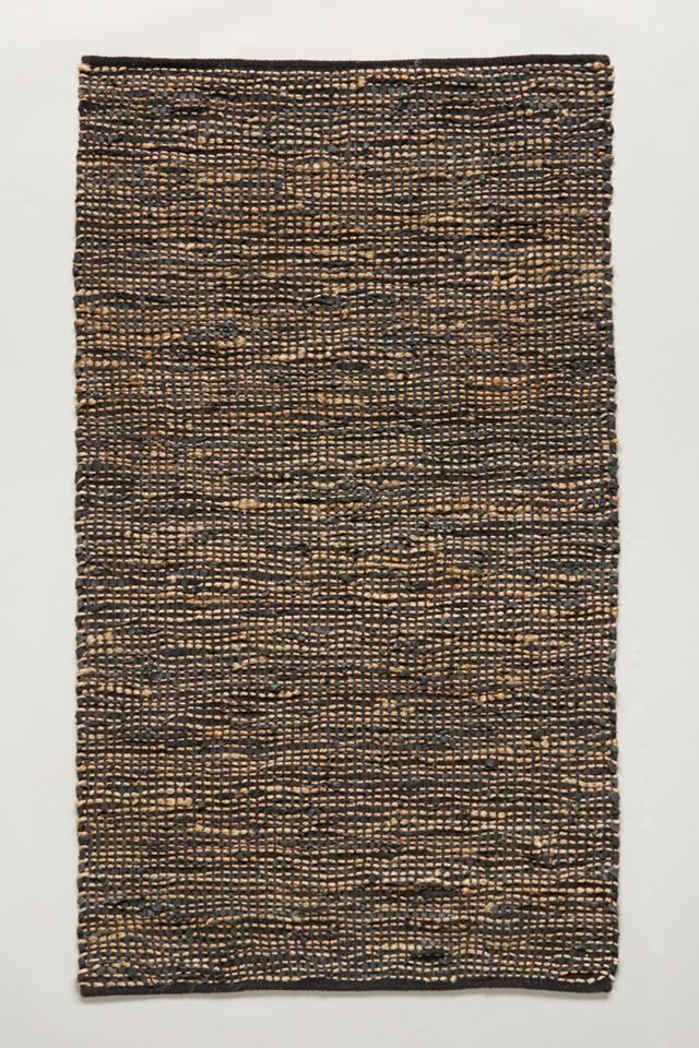 Leather-Twined Rug | Anthropologie