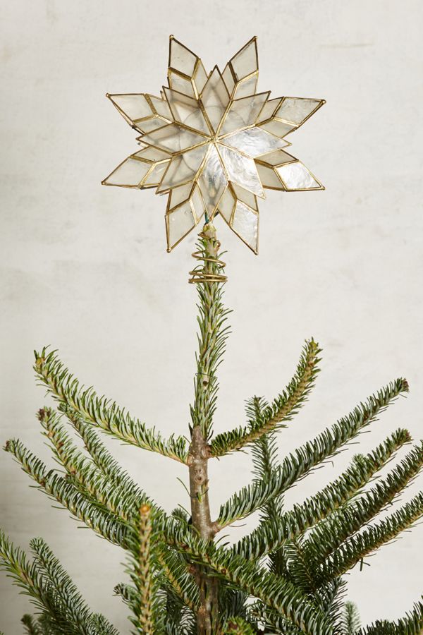 Capiz Star Tree Topper | Anthropologie