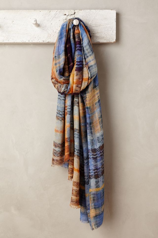 Blurred Plaid Scarf | Anthropologie