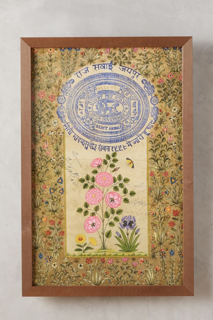 Jaipur Rose Wall Art | Anthropologie