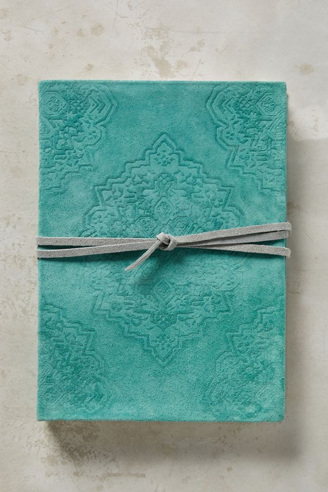 Embossed Suede Journal | Anthropologie