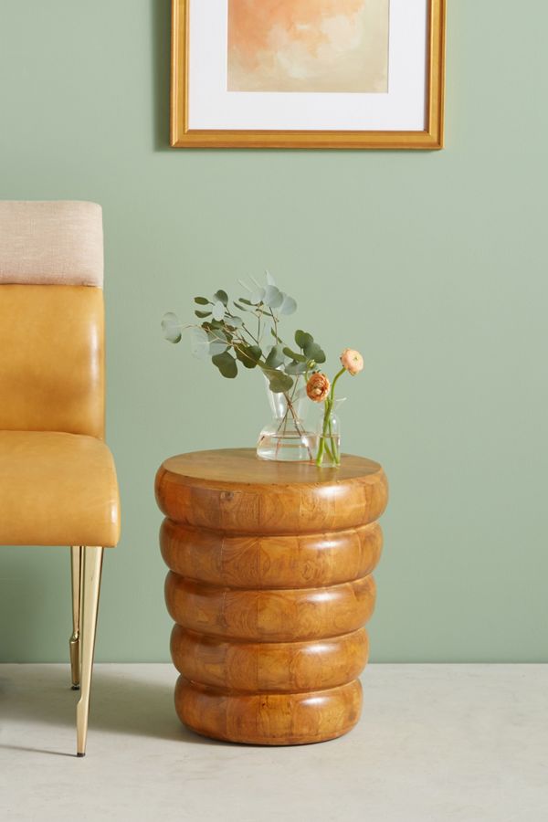Betania Side Table, Ripple | Anthropologie