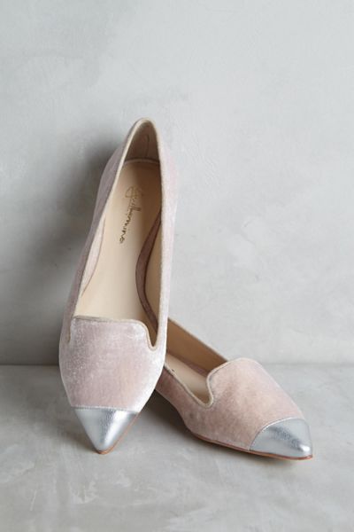 Guilhermina Velvet Smoking Slippers | Anthropologie