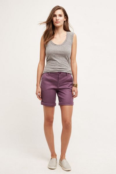 Level 99 Linen Bermuda Shorts | Anthropologie