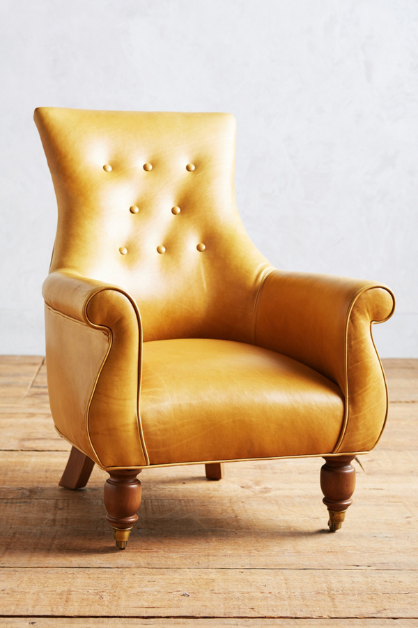 Premium Leather Astrid Chair | Anthropologie