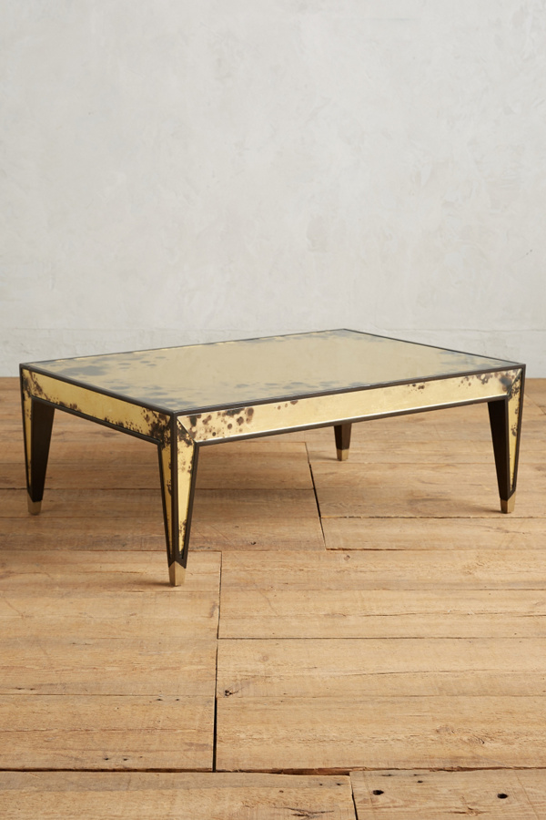 Distressed Eglomise Coffee Table | Anthropologie