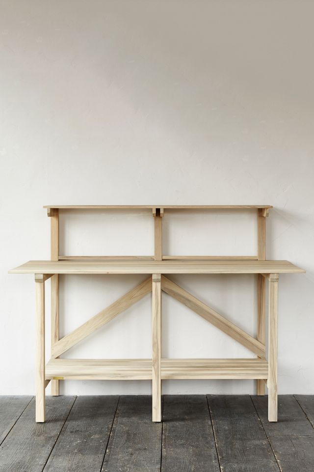 Gardener Teak Potting Table | Anthropologie