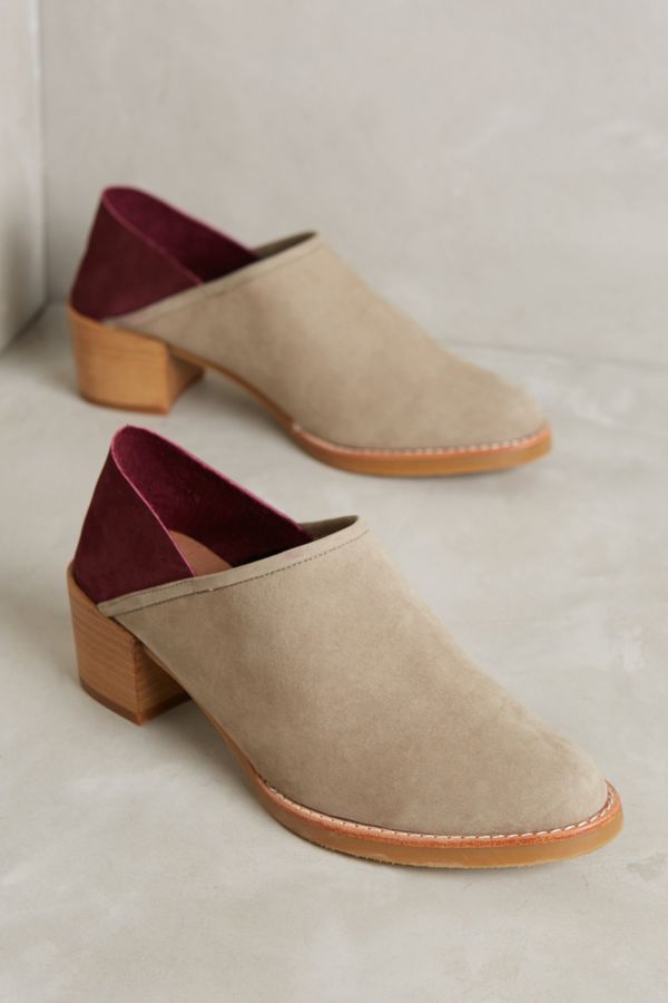 All Black Colorblock Fold-Back Booties | Anthropologie