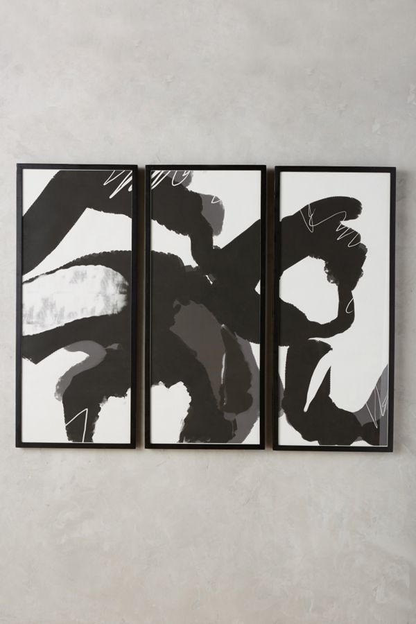 Ink Movement Triptych | Anthropologie