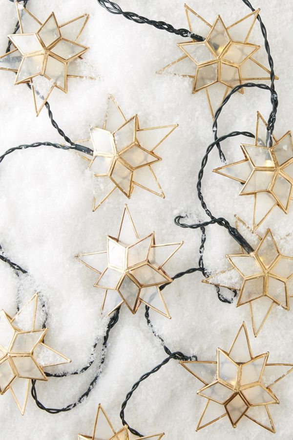 Capiz Star String Lights | Anthropologie