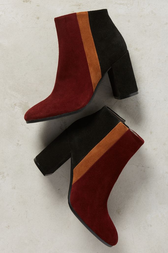 Alba Moda Colorblock Booties | Anthropologie