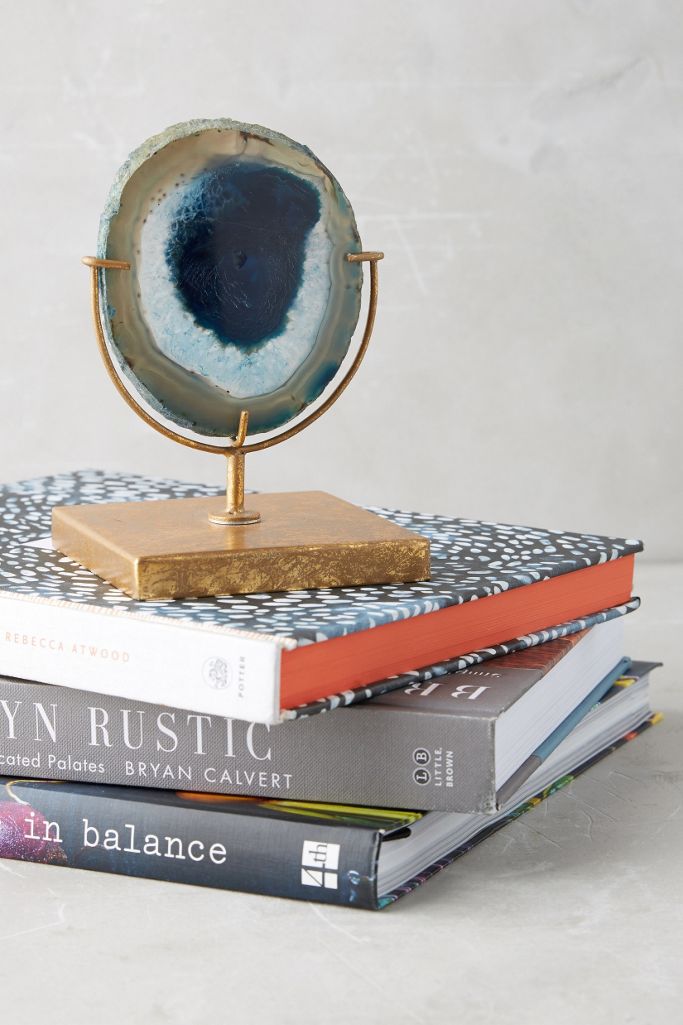 Sliced Agate Stand | Anthropologie