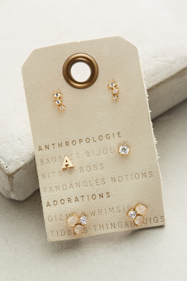 Letters In Lights Earring Set | Anthropologie