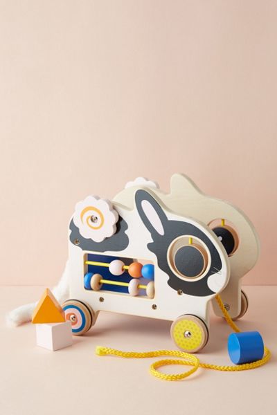 Hopalong Rabbit Pull Toy | Anthropologie