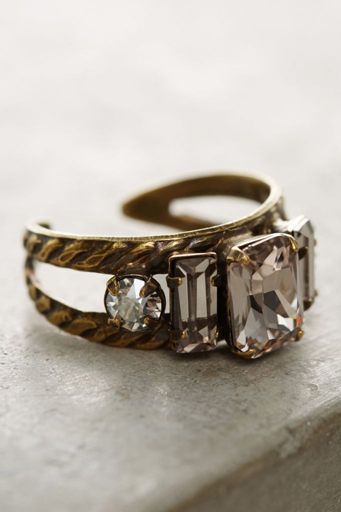 Miscone Crystal Cocktail Ring | Anthropologie