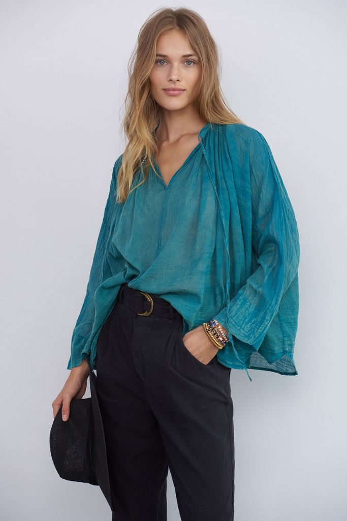 Darcey Washed Blouse | Anthropologie