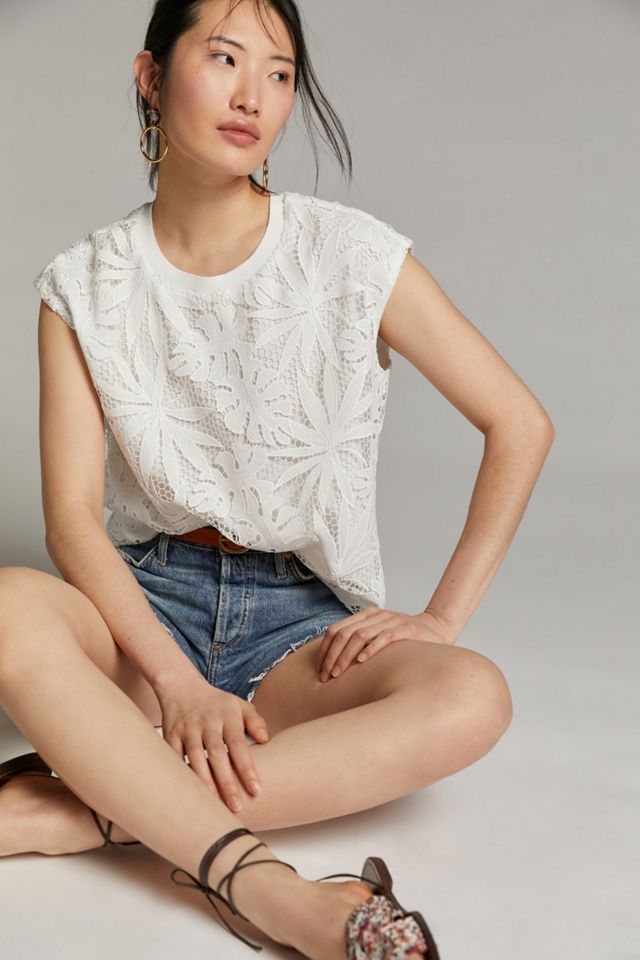 Corey Lynn Calter Tina Lace Blouse | Anthropologie