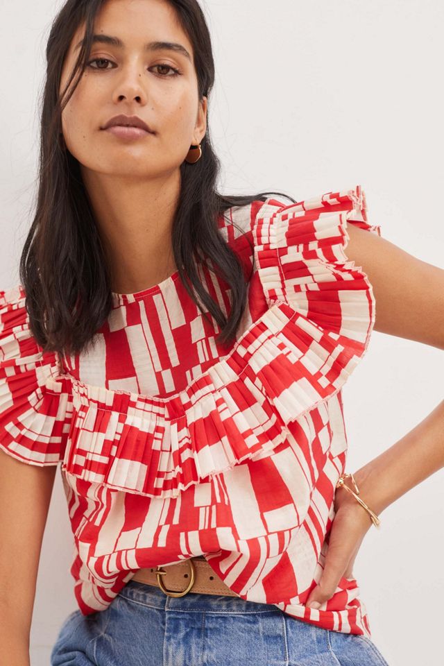 Corey Lynn Calter Ruffled Blouse | Anthropologie