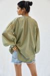 Erika Peña Breezy Puff-Sleeved Buttondown | Anthropologie
