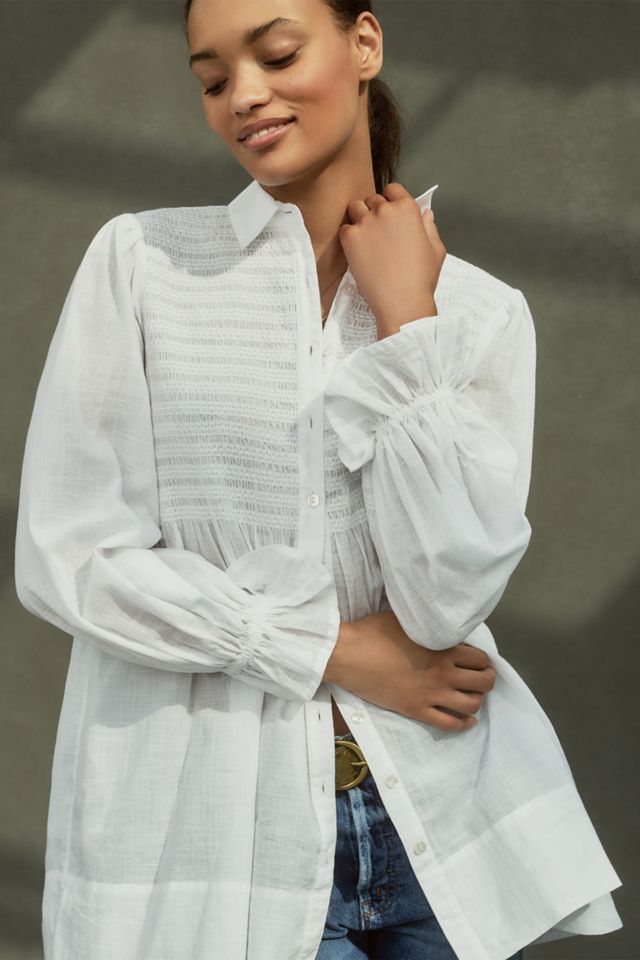 Vicki Smocked Tunic | Anthropologie
