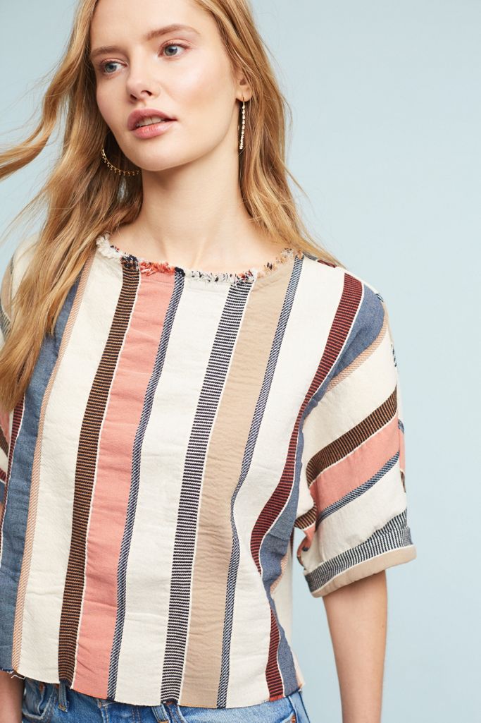 Oversized Striped Top | Anthropologie