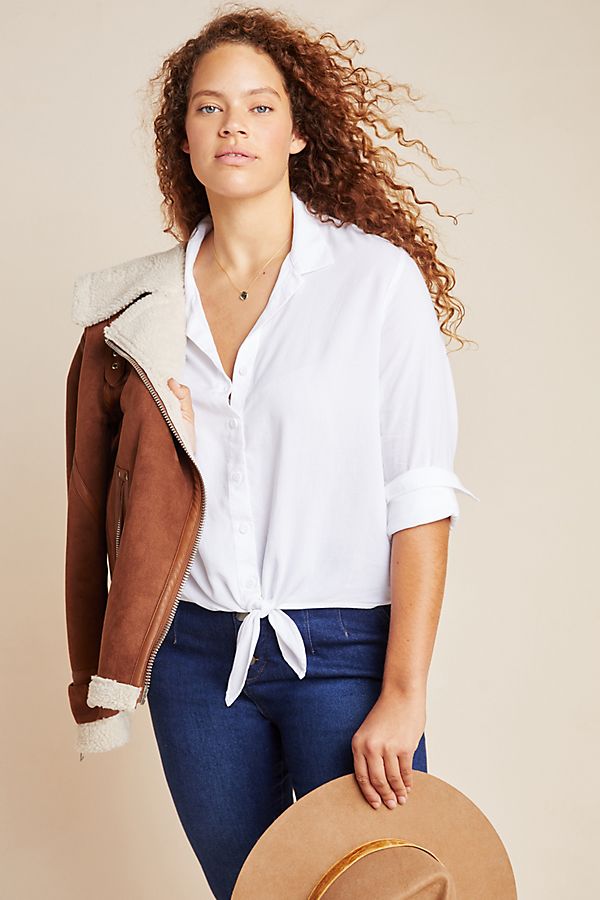 Cloth & Stone Tie-Front Buttondown | Anthropologie Cloth & Stone Tie-Front Buttondown | Anthropologie