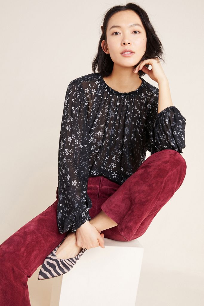 Cloth & Stone Balloon-Sleeved Blouse | Anthropologie