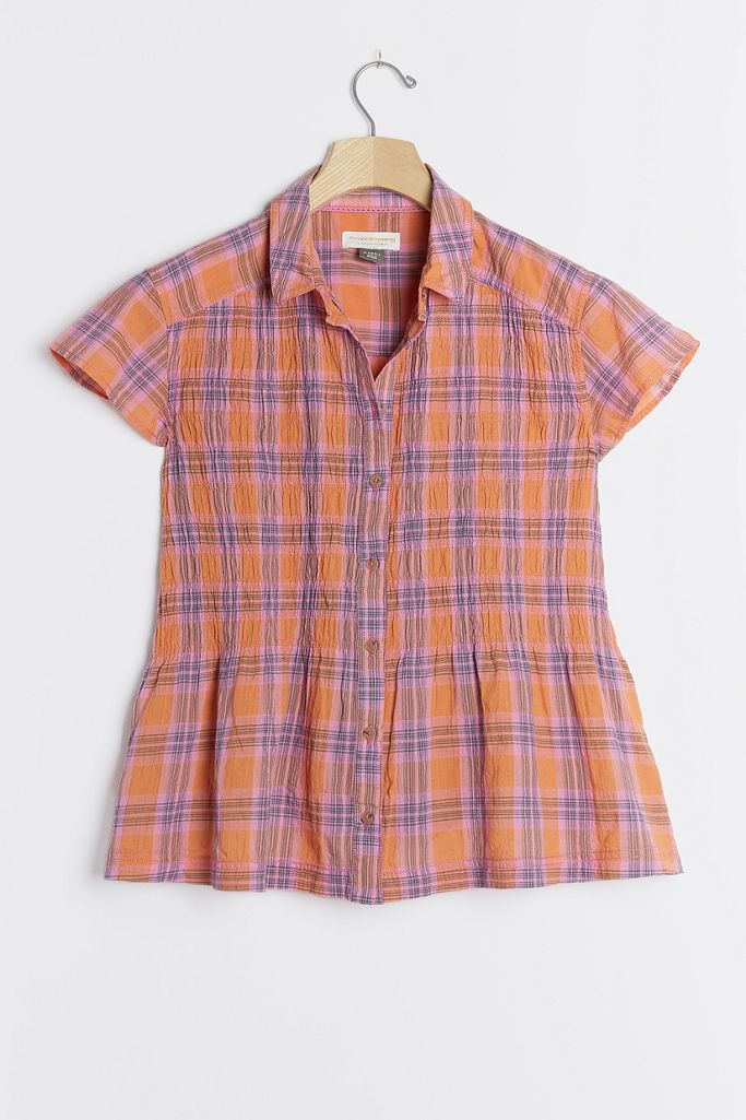 Jenesa Smocked Buttondown | Anthropologie