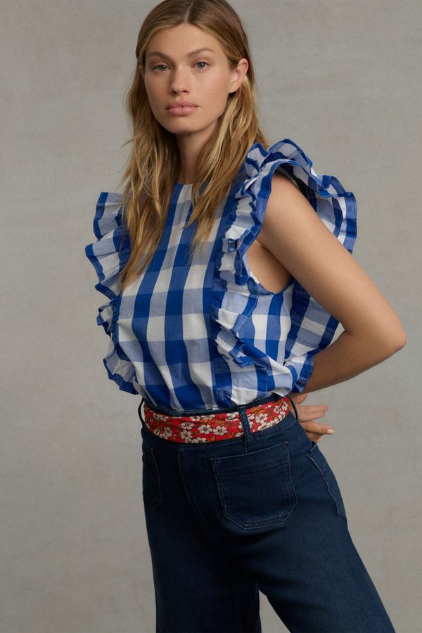 WHIT TWO Cascade Ruffled Blouse | Anthropologie UK